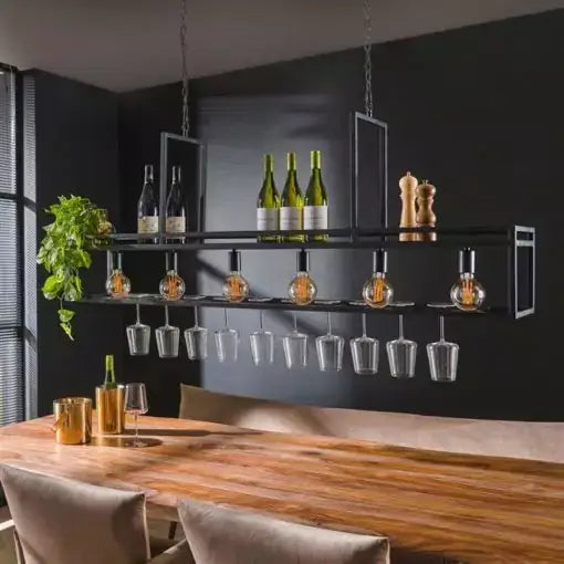 Suspension Bar 6 Lampes : Élégance Et Fonctionnalité - lyadesign